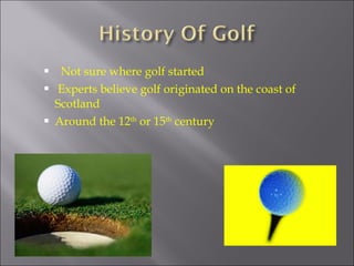 The history of golf | PPT