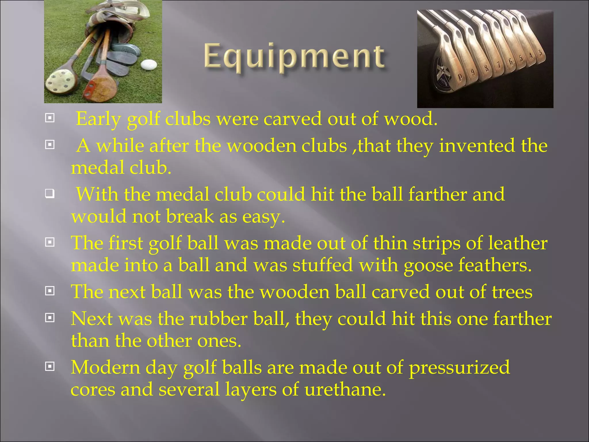 The history of golf | PPT