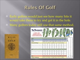 The history of golf | PPT