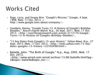 The history of google | PPTX
