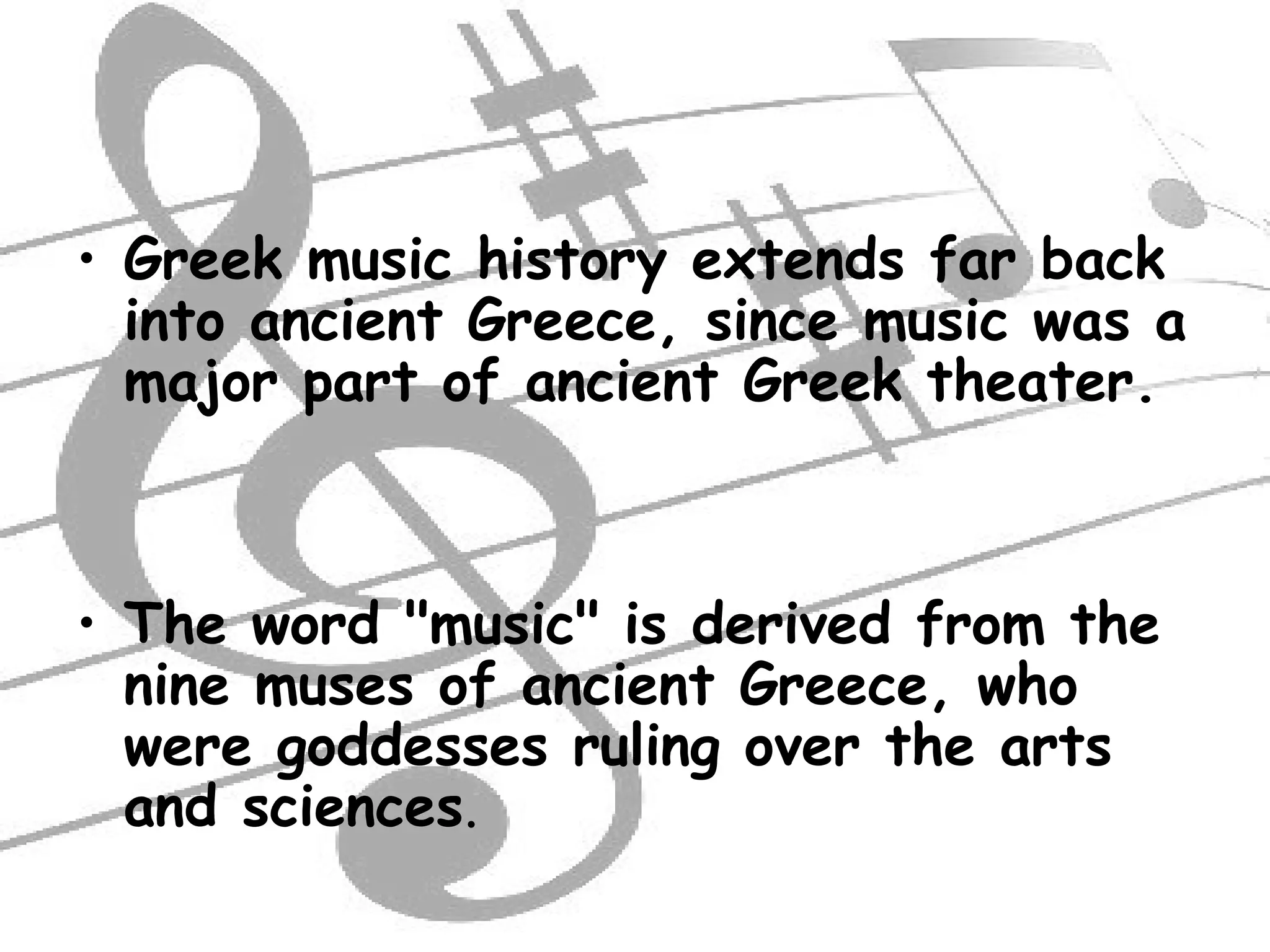 The history of greek music1 | PPT
