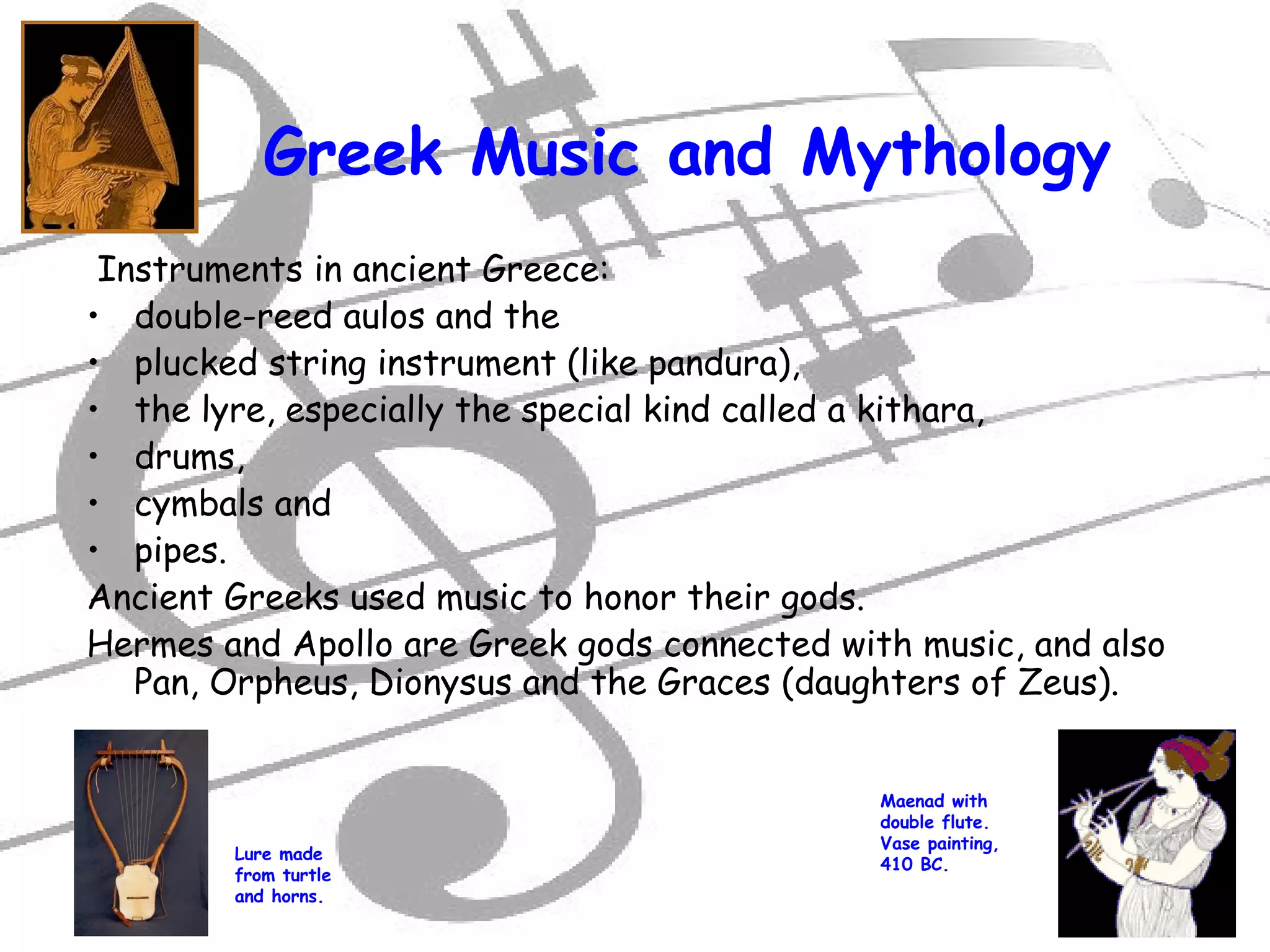 The history of greek music1 | PPT