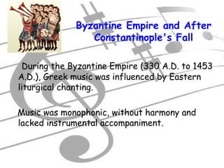 The history of greek music1 | PPT