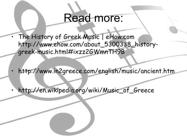 The history of greek music1 | PPT