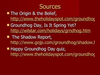 The History Of Groundhog Day | PPT