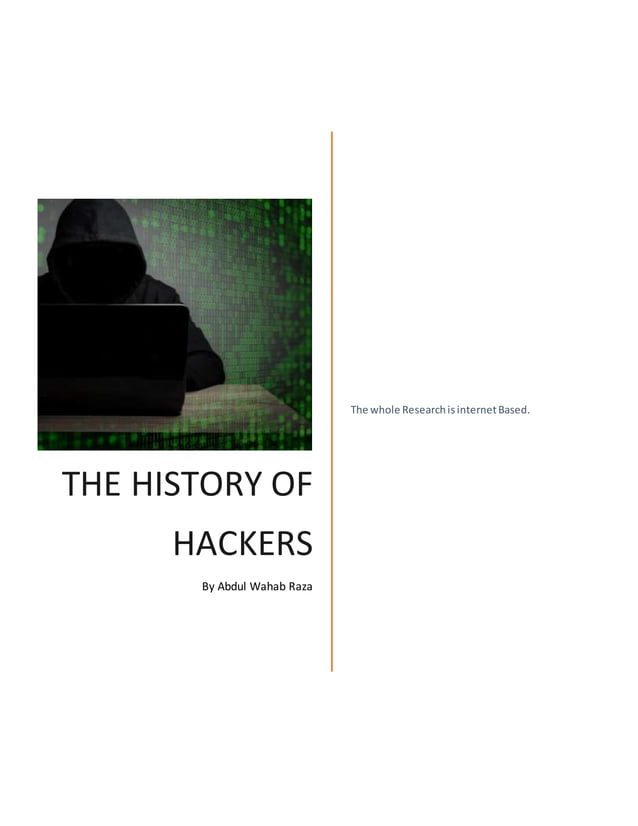 The history of hackers lab 2 of ict | PDF
