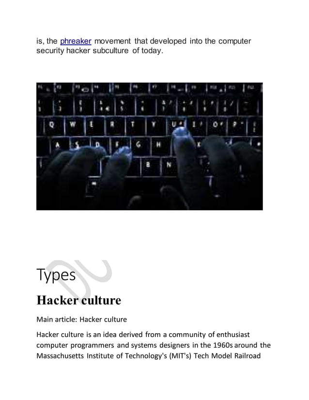 The history of hackers lab 2 of ict | PDF