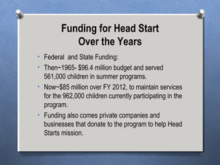 The history of head start | PPT