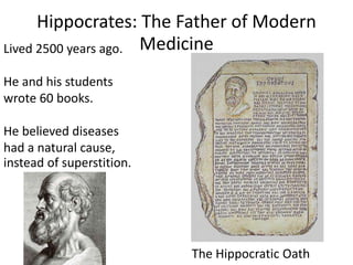 The history of health and medicine | PPTX