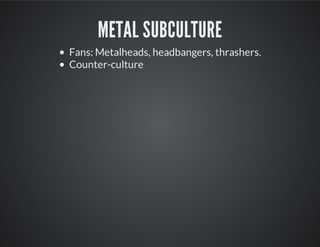 The History of Heavy Metal | PDF