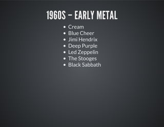 The History of Heavy Metal | PDF