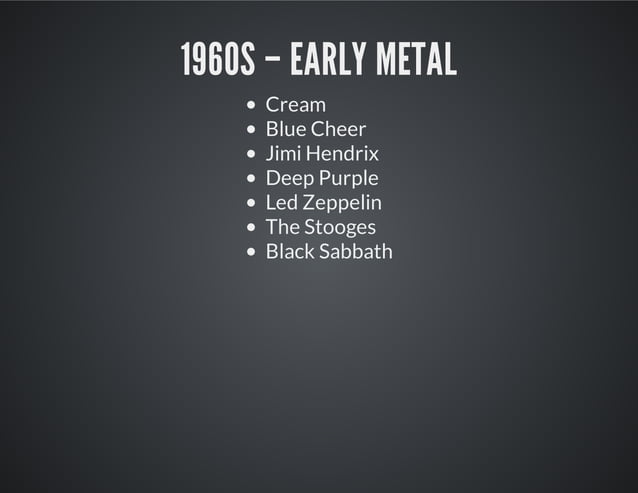 The History of Heavy Metal | PDF | Rock Music | Music