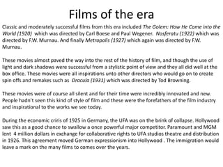 The history of horror | PPTX