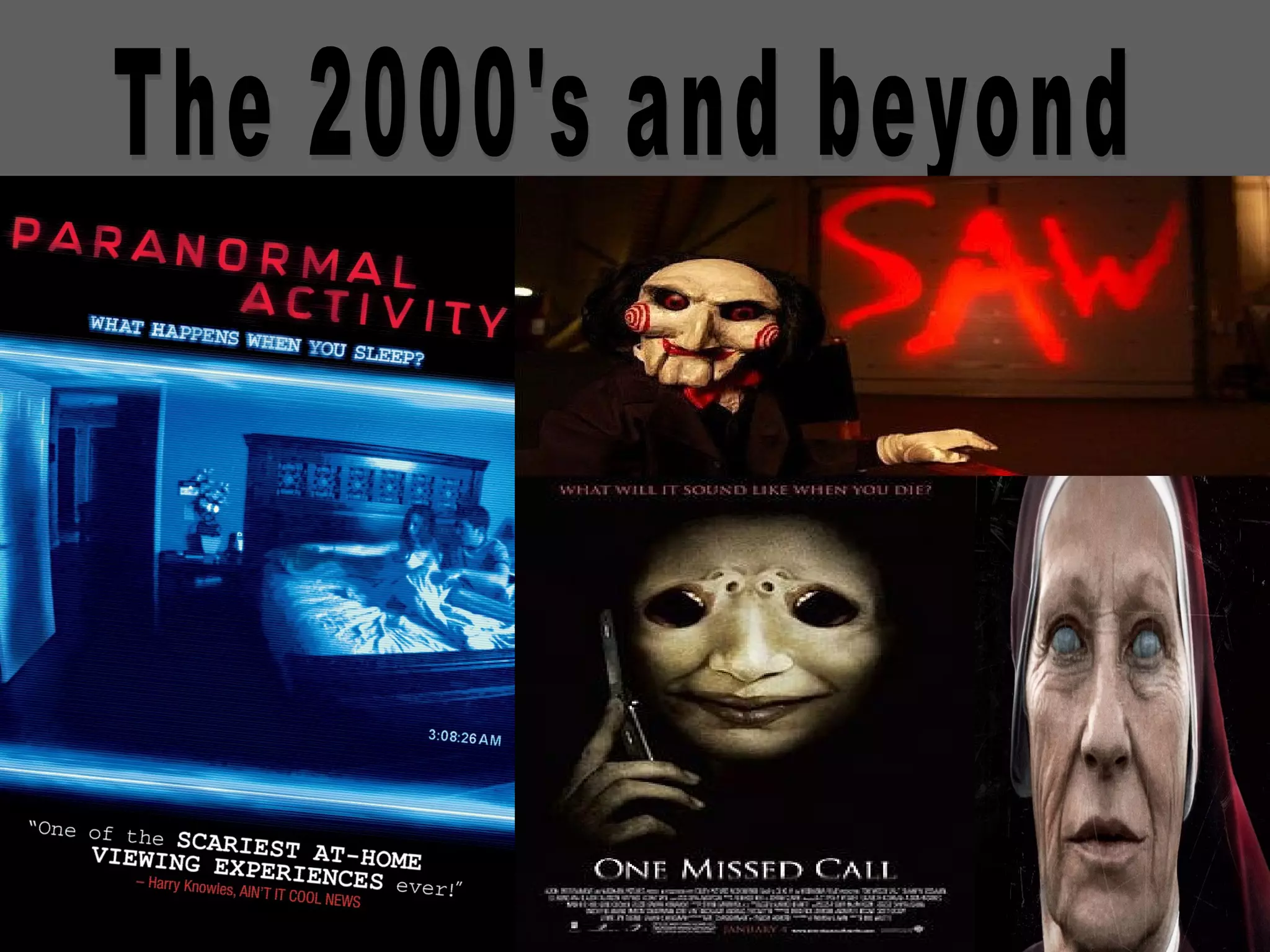 History of Horror | PPT