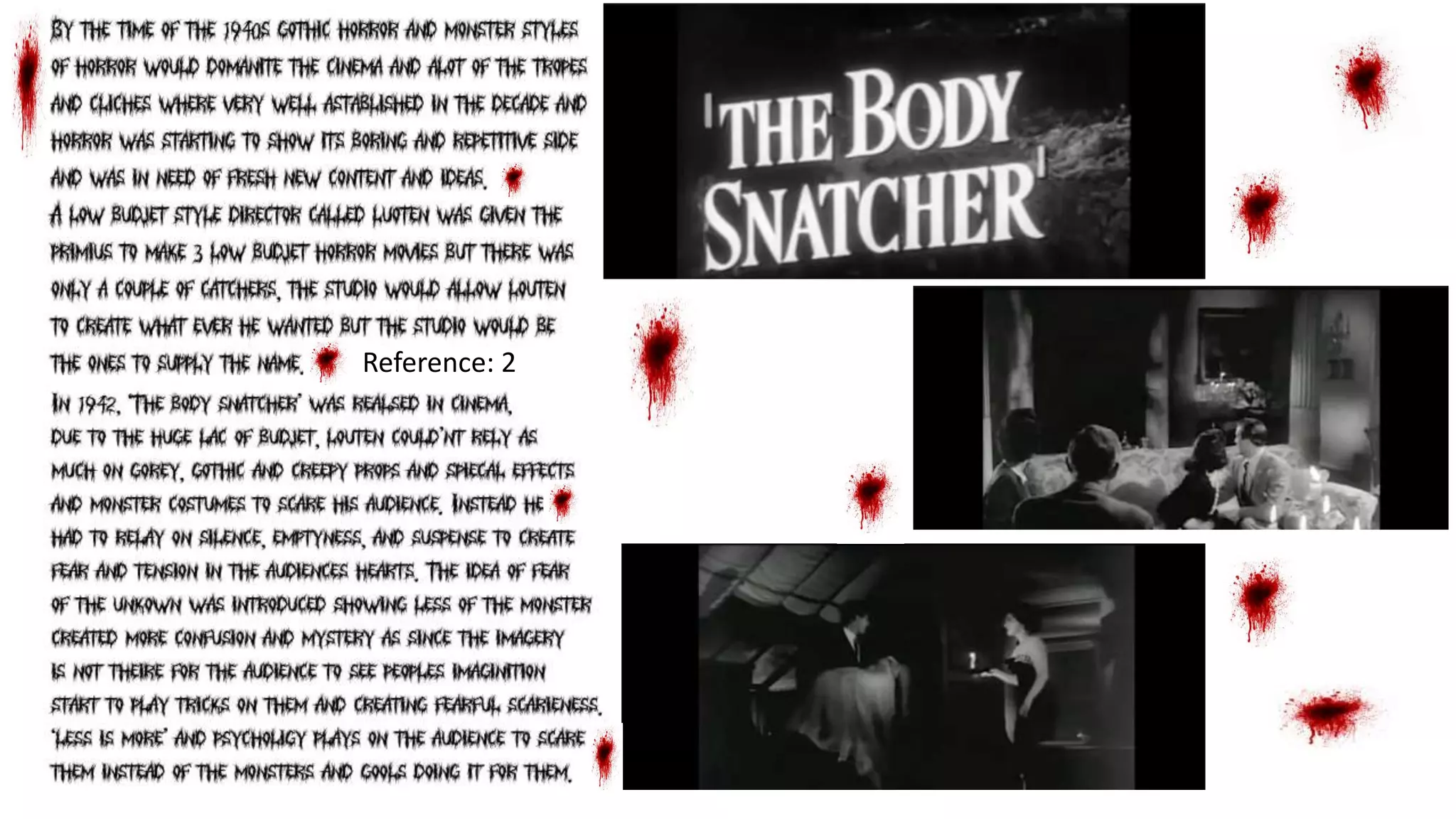 The history of horror | PPTX