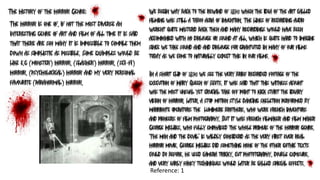 The history of horror | PPTX