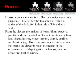 The history of horror films | PPT