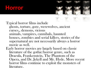 The history of horror films | PPT