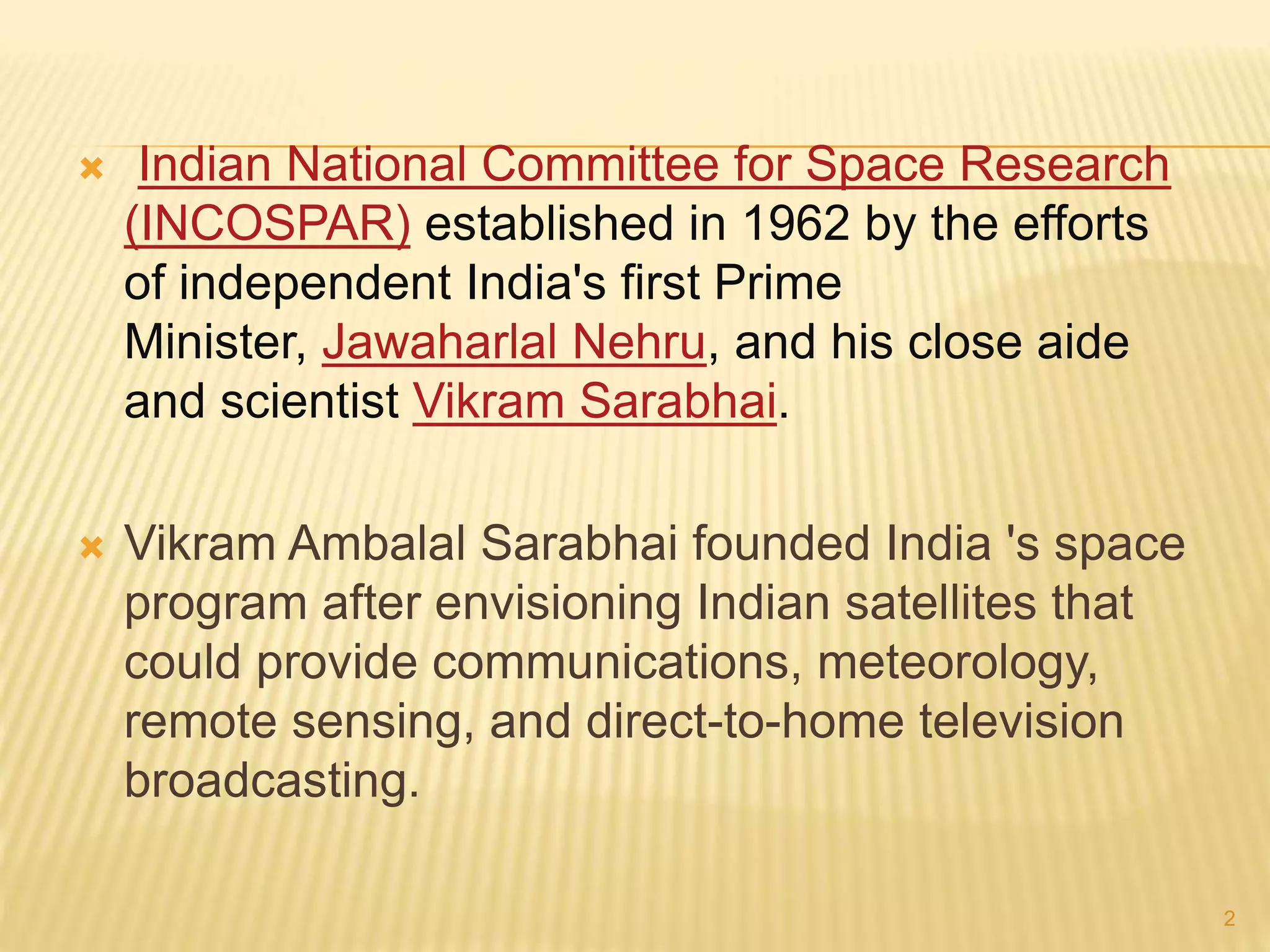 The history of india in space | PPTX