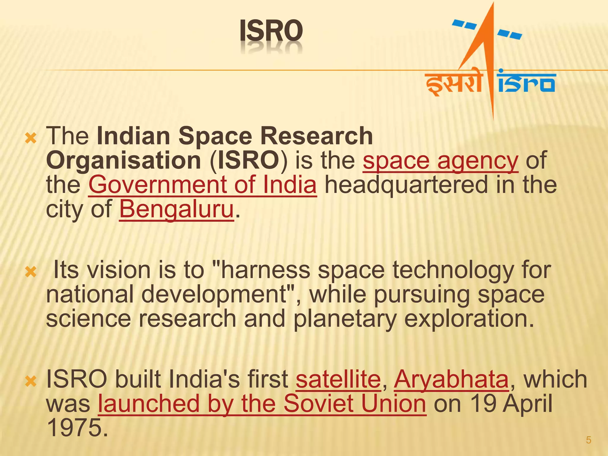 The history of india in space | PPTX