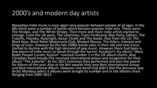 The history of indie rock music | PPTX
