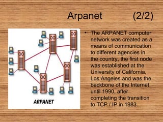 The History Of Internet | PPT | Computer Networking | Computing