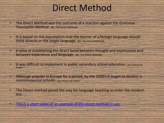 The History of Language Teaching | PPTX
