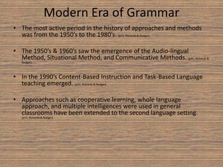 The History of Language Teaching | PPTX