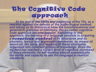 The History of Language Teaching Methodology | PPT