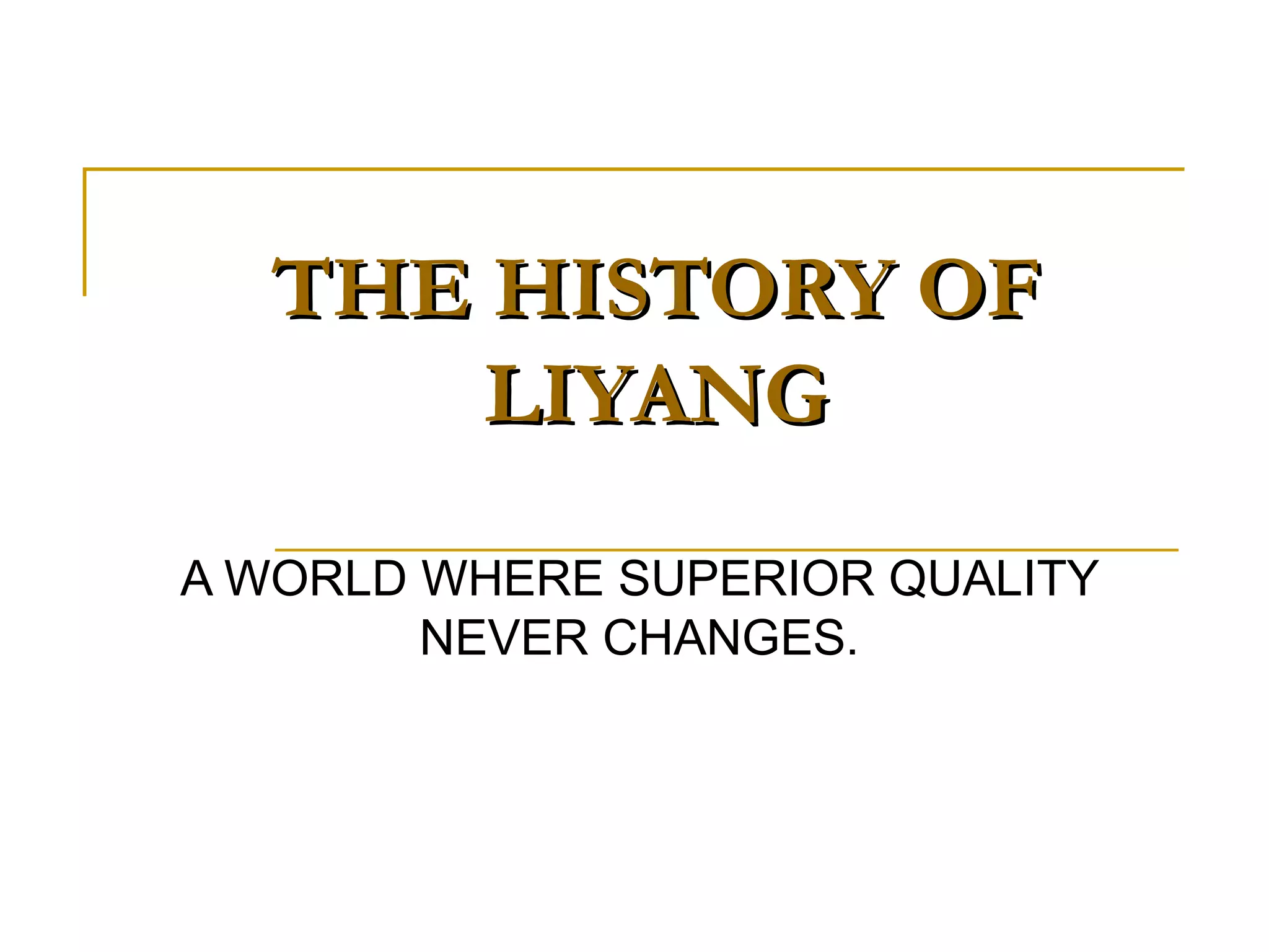 The history of liyang | PPT