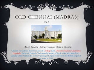 The history of madras , bombay & calcutta.pptx
