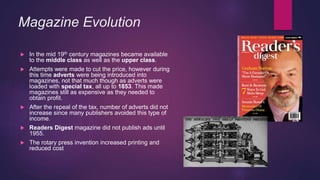 The History of Magazines | PPT