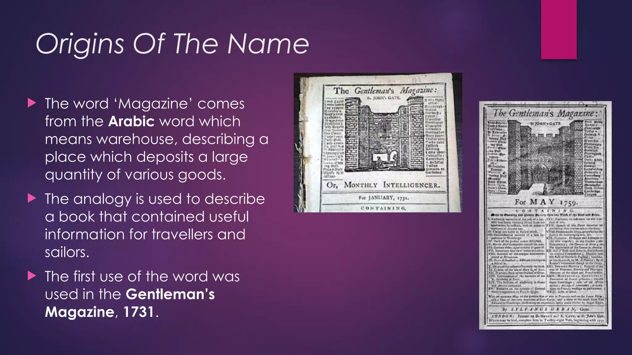 The history of magazines 2 | PPT