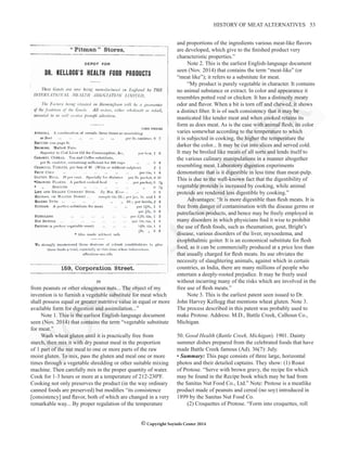 The history of meat alternatives - SoyaInfo Centre | PDF