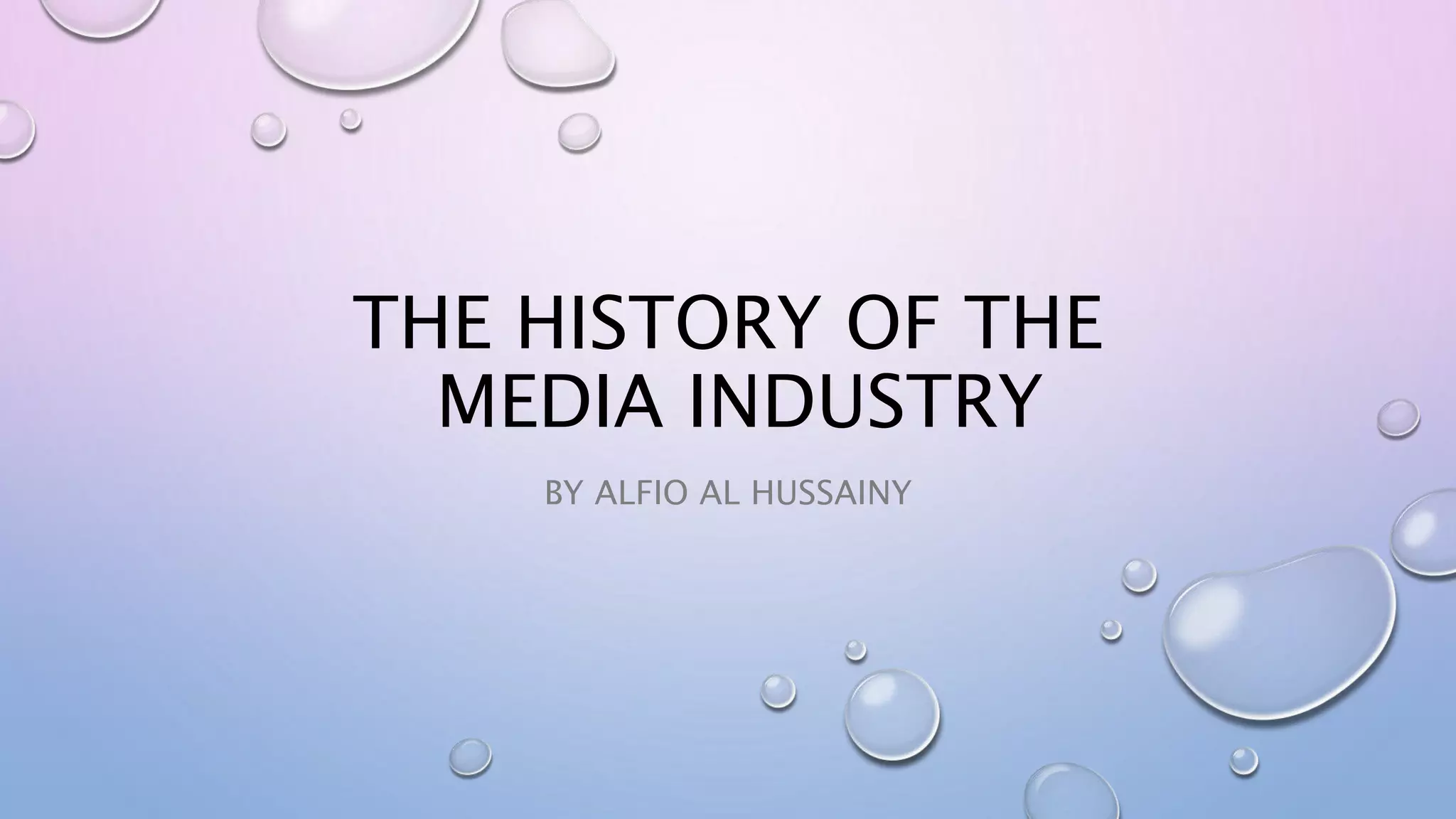 The History of Media. | PPTX