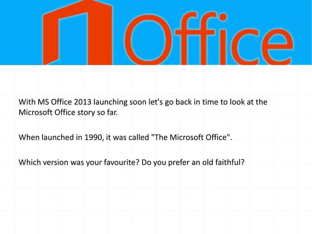 The History of Microsoft Office | PPTX | Operating Systems | Computer ...