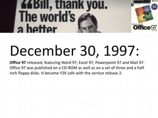 The History of Microsoft Office | PPTX