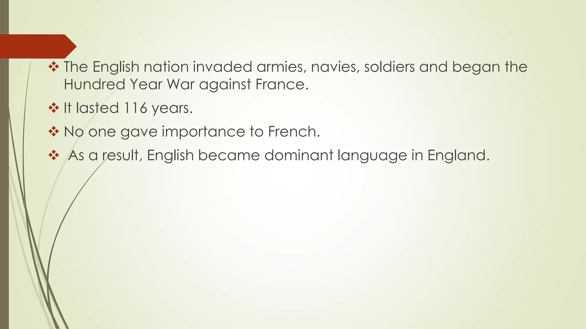 The history of middle english | PPT