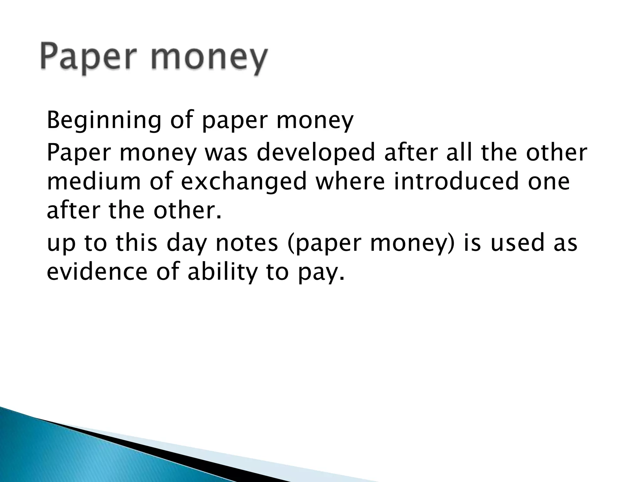 The history of money | PPT