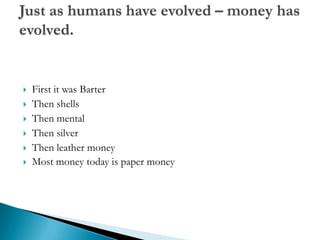The history of money | PPT