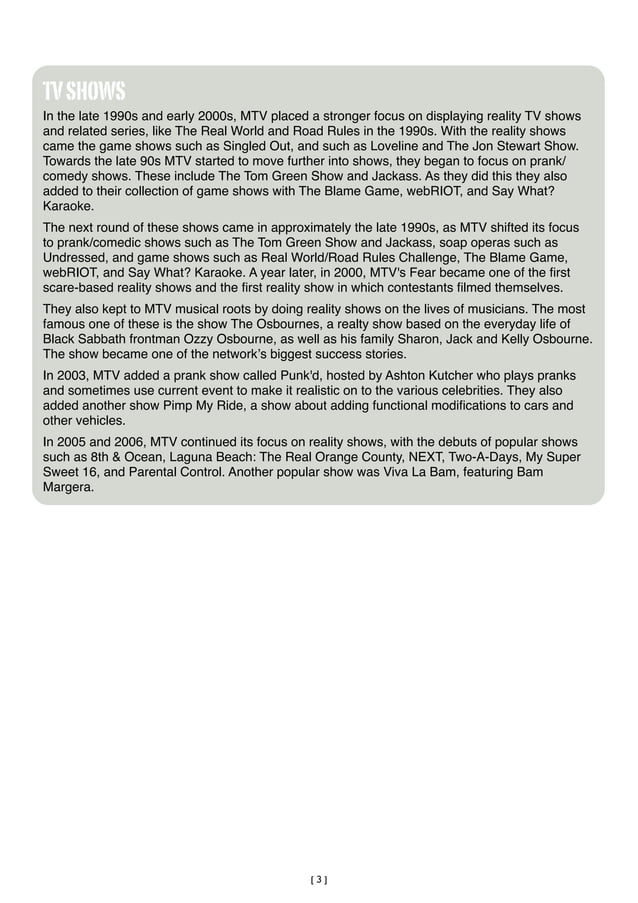 The History of MTV | PDF