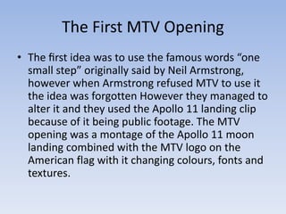 The History of MTV | PPTX | History | Genres