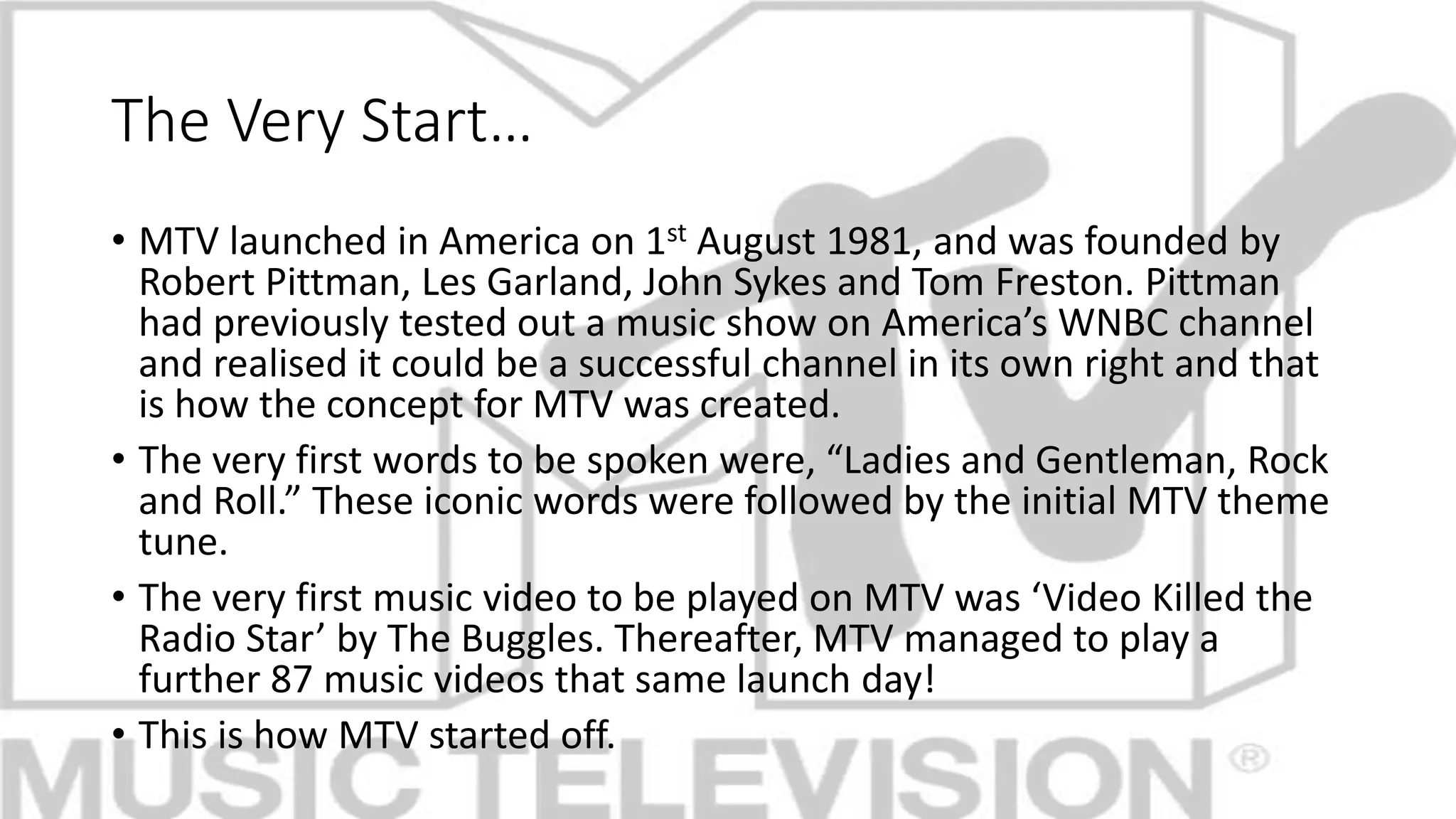 The History of Mtv | PPT