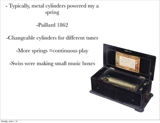 The History of Music Boxes | PDF