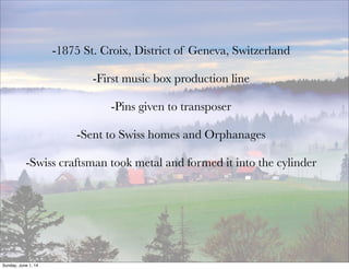 The History of Music Boxes | PDF