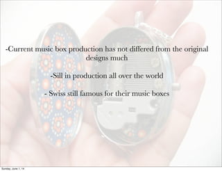 The History of Music Boxes | PDF