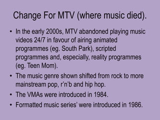 The History Of Music Videos. | PPTX