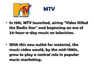 The History of Music Videos | PPT