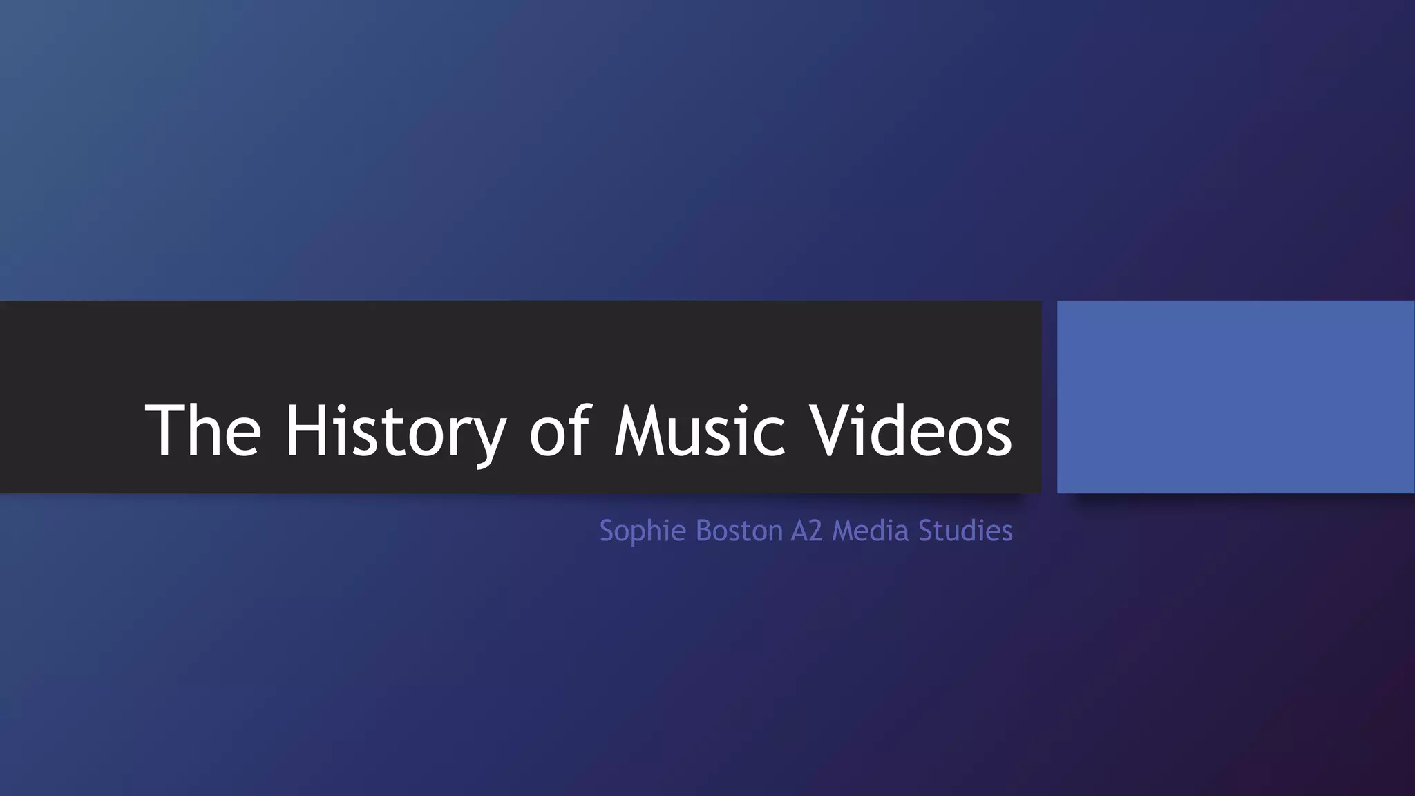 The History of Music Videos | PPTX