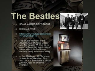 The History of Music Videos | PPT